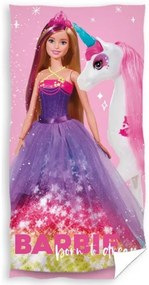 Carbotex Osuška Barbie a Jednorožec 70x140 cm