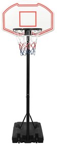 vidaXL Basketbalový koš bílý 237–307 cm polyethylen