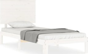 vidaXL Rám postele s čelem 90 x 200 cm masivní dřevo [3193647] Barva: Přírodní