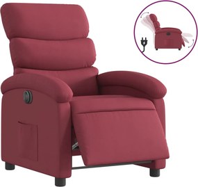Elektrické polohovací křeslo vínové textil 3203957