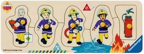 Ravensburger Požárník Sam a jeho přátelé / Dřevěná vkládačka / 5 obráz