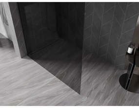 Mexen, Mexen Kioto-X sprchová stěna 100 x 200 cm, grafit 10 mm, pistolový kov - 800-100-101-95-40-X