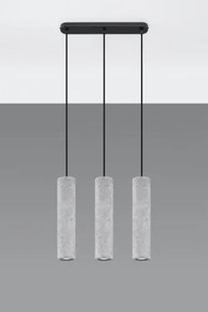 Lustr SOLLUX Luvo 3 GU10 3x40W bez zdroje SL.0655 beton