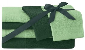 Sada 6 ks ručníků FLOS klasický styl zelená