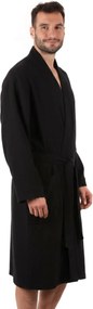 Mušelínový župan Dacca Black 12 24 9999 unisex - M