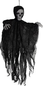 Dekorace Halloween visící kostra Ruhhy 26125, černá