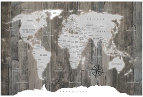 Korková  nástěnná dekorační tabule Svět ze dřeva