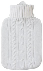 Termofor Hugo Frosch Classic pletený obal, 1,8 l, bílá