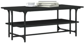 Konferenční stolek černý 100x50x40 cm kompozitní dřevo - Default Title