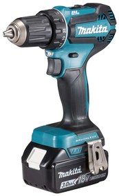 Makita - 18V AKU vrtací šroubovák, 2x aku Li-ion LXT 3,0 Ah, nabíječka DDF485SFJ