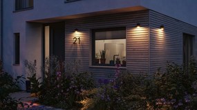 P 94710 LED venkovní nástěnné svítidlo Flame neláká hmyz IP44 hranaté 58x103mm 2200K 4W 230V 75° antracit kov - PAULMANN