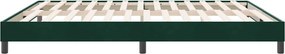 Postel Box Spring bez matrace tmavě zelená 180x220 cm samet 3315888