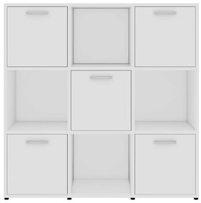 Knihovna Oven - bílá | 90x30x90 cm