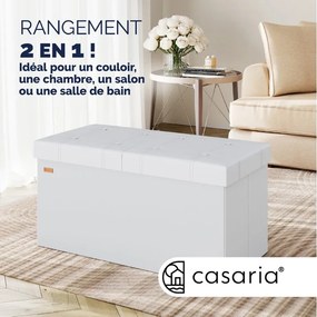 Lavice s úložným prostorem bílý 76x38x38cm s úložný prostor skládací
