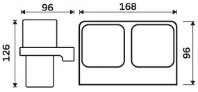 Nimco Držák na kartáčky s pohárky