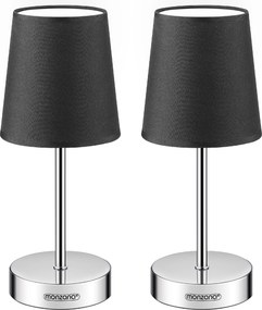 Stolní lampa Lumière sada 2 ks antracitová 32x13x13cm