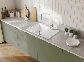 Deante Dřez Momi s odkapávačem, keramický - ZCM 6113