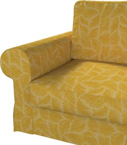 Potah na pohovku IKEA Backabro,  3-místná, rozkládací barva žlutá látka pletený vzor, vzorované