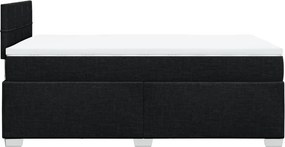 Box spring postel s matrací černá 120x190 cm textil 3285829