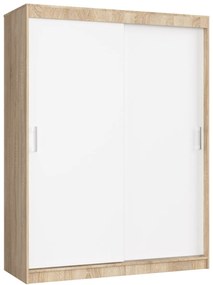 Šatní skříň Mono 150 cm sonoma/bílá