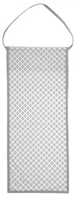 Šedý bavlněný závěsný kapsář se srdíčkem Lovely Heart – 28x1x68 cm