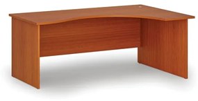 Ergonomický kancelářský pracovní stůl PRIMO WOOD, 1800 x 1200 mm, pravý, třešeň