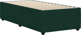 Rám postele bez matrace tmavě zelená 90 x 200 cm samet 3284985