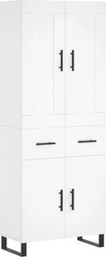 Skříň highboard bílá 69,5 x 34 x 180 cm kompozitní dřevo 3199897