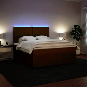 Box spring postel s matrací růžová 180x200 cm samet 3294705