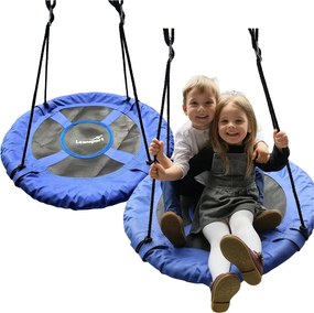 LEAN Sport Zahradní houpačka Čapí hnízdo pro děti modrá 80 cm