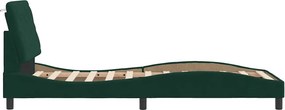 Rám postele bez matrace tmavě zelená 80 x 200 cm samet 3207890