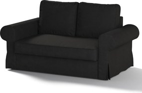 Potah na pohovku IKEA Backabro 2-místná, rozkládací barva černá látka pletený vzor