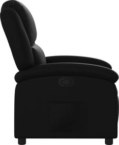 Polohovací křeslo černé, umělá kůže 3205896