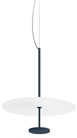 Linea Light Stilo_P, závěsné svítidlo pro nepřímé osvětlení, 13W LED 2700K, bílá/modrá, prům. 34,5cm