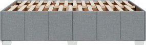Rám postele bez matrací světle šedá 120x190 cm textil 3284818