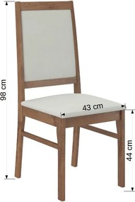 ADRK Furniture Dřevěná židle K68 CH-K68-S-B056