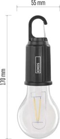 EMOS LED nabíjecí žárovka 90lm P4719