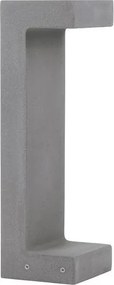 NV 9540213 Venkovní sloupkové svítidlo ARAN šedý beton skleněný difuzor LED 8W 3000K 120-230V IP65 - NOVA LUCE