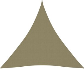 vidaXL Stínící plachta oxford trojúhelníková 4,5 x 4,5 x 4,5 m [135178] Barva: Béžová