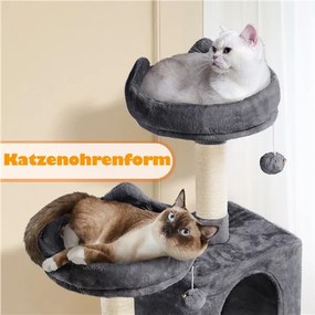 Škrabadlo pro kočky Yaheetech – světle šedá, 61 cm (délka) × 49 cm (šířka) × 158 cm (výška), 145 cm (254759757679)