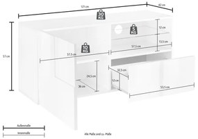 Televizní stolek SERIAN dub sonoma