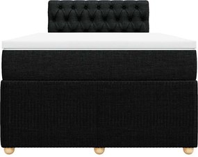 Box spring postel s matrací černá 120x190 cm textil 3287404
