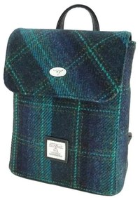 Batoh Tummel Harris Tweed - Turquoise Overcheck
