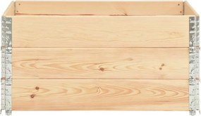 Vyvýšené záhony 3 ks 80 x 120 cm masivní borové dřevo 3055163