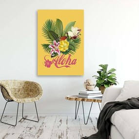 Gario Obraz na plátně Aloha na žlutém pozadí - Andrea Haase Rozměry: 40 x 60 cm