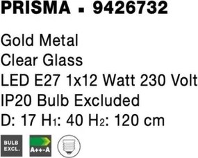 Závěsné svítidlo NOVA LUCE PRISMA Ε27 9426732 bez žárovky