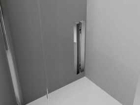 Mexen Exo, skládací sprchová kabina, dveře 120 cm + boční stěna 110 cm, transparentní sklo, chrom, 816-120-110-01-00