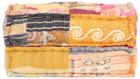 Pouf 60 x 70 x 36 cm patchwork textil 287707