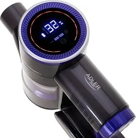 Adler AD 7061 černá, modrá / Tyčový aku vysavač / 200 W / 0.8 L / 2200