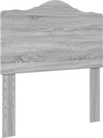 Rám postele s čelo Šedá Sonoma 90 x 190 cm Kompozitní dřevo 3413662